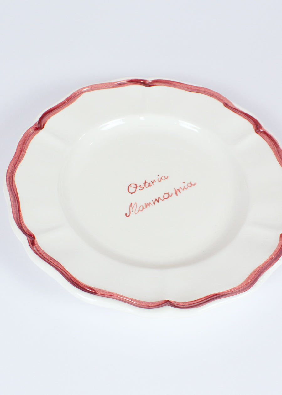 "Osteria Mamma Mia" Fil Rouge Plate – Musae